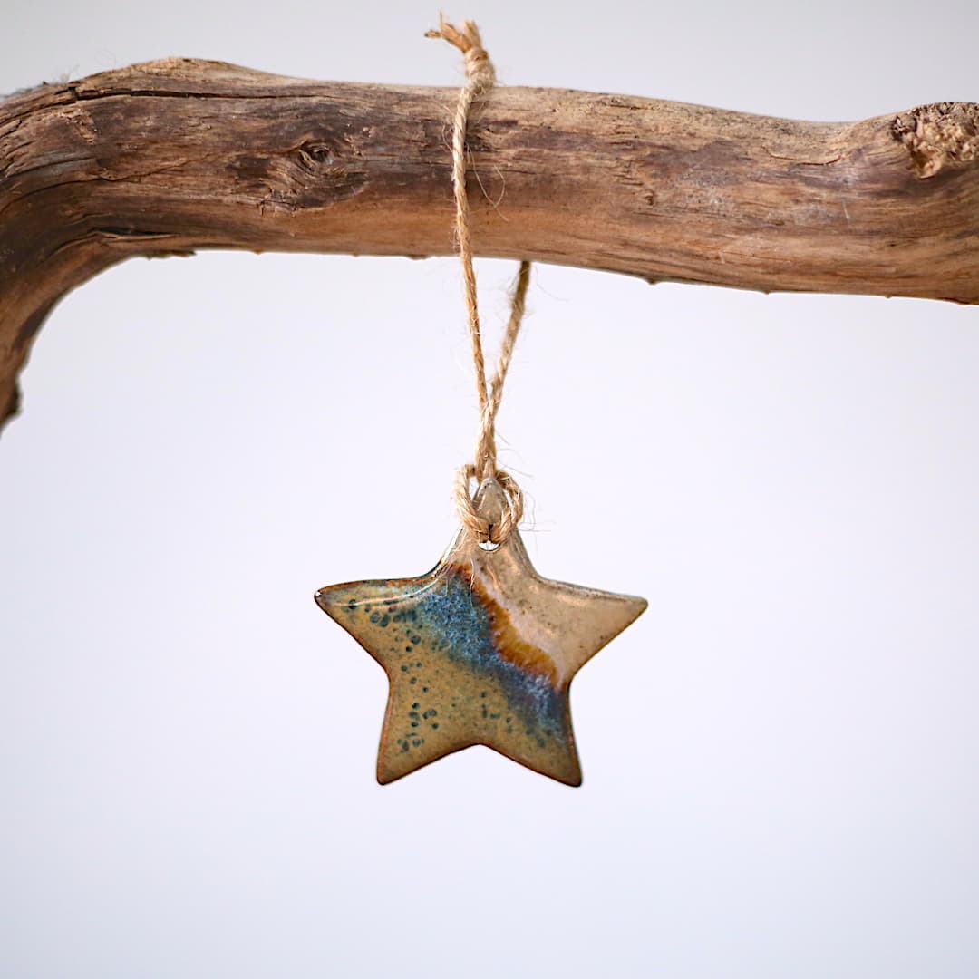 christmas star decoration | Heath and Sea Pottery
